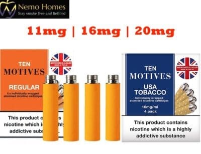 10 Motives Regular Cartomizer Refills - Nemo Homes Vape Shop