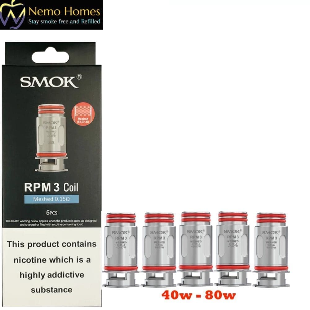 Smok NORD 5 RPM 3 Pod and Coils - Nemo Homes