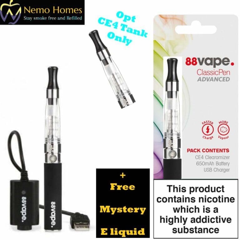 88Vape CE4 Classic Pen Advanced Kit Bundle - Nemo Homes Vape Shop