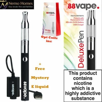 88Vape Deluxe Vape Pen and Coils - Nemo Homes Vape Shop