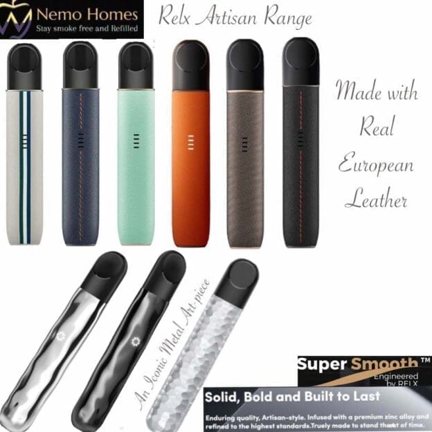 Relx Artisan Infinity Leather and Metal Device - Nemo Homes Vape Shop