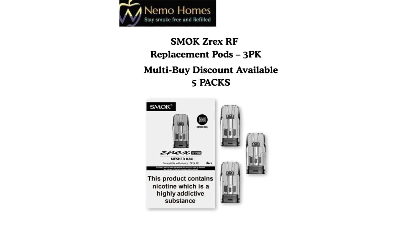 SMOK Zrex RF Replacement Pods –£7.99 - Multi-Buy Offer - NH